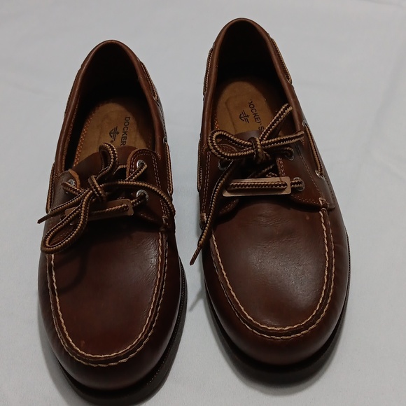Dockers | Shoes | Dockers Mens Brown Vargas Leather Boat Shoe 95m ...